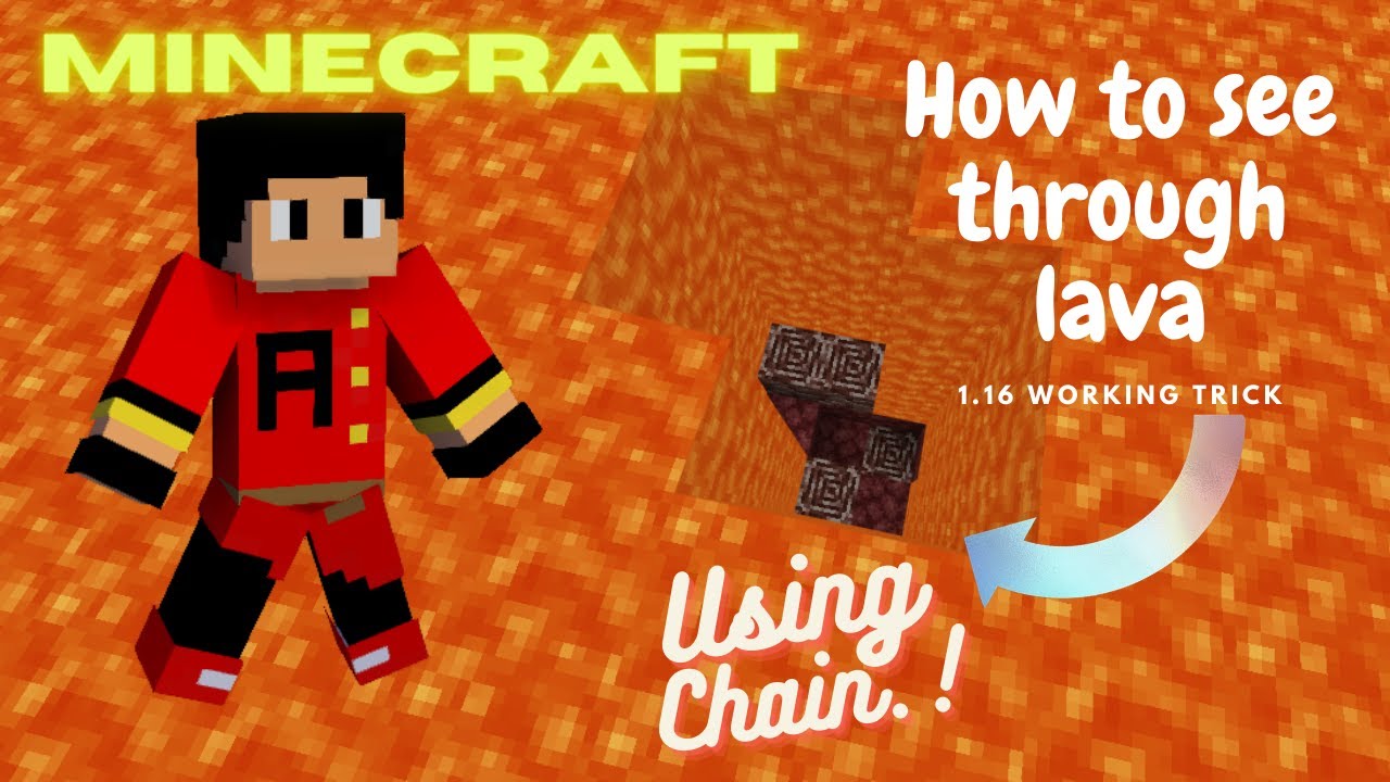 How to SEE THROUGH LAVA in Minecraft 1.16 - YouTube
