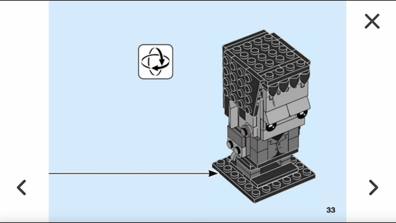 LEGO Frankenstein BrickHeadz 40422 Building Instructions - YouTube