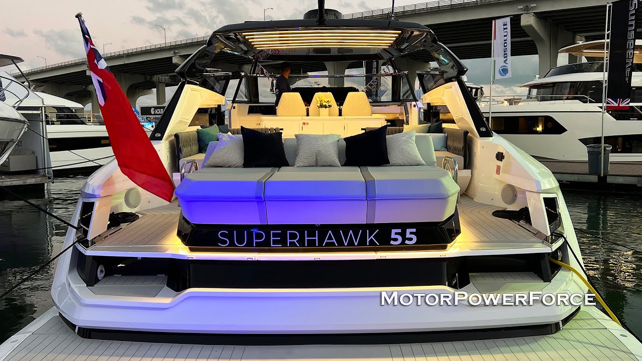 Sunseeker Superhawk 55 2023 Yacht Tour - YouTube