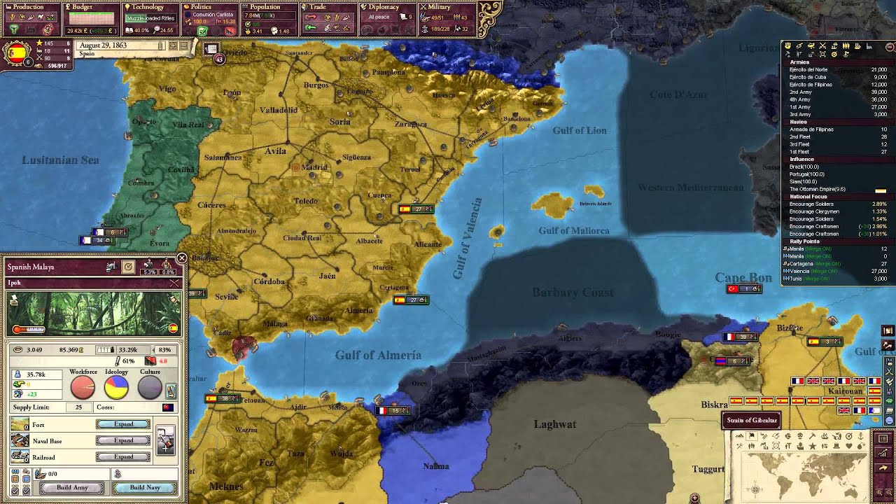 Victoria 2 Spain - Part 7 - YouTube
