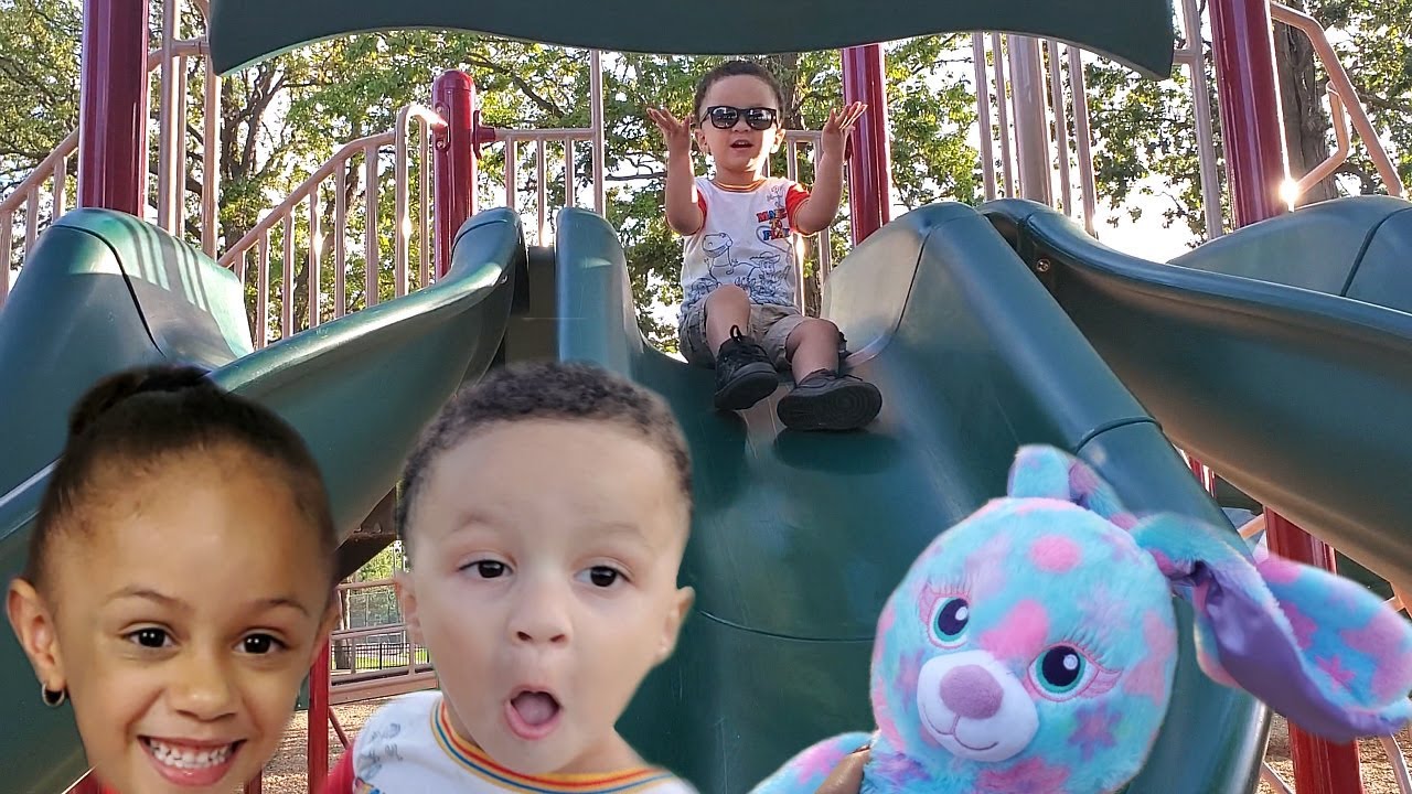 Outdoor Playground For Kids! Family Fun Playtime at The Park - YouTube