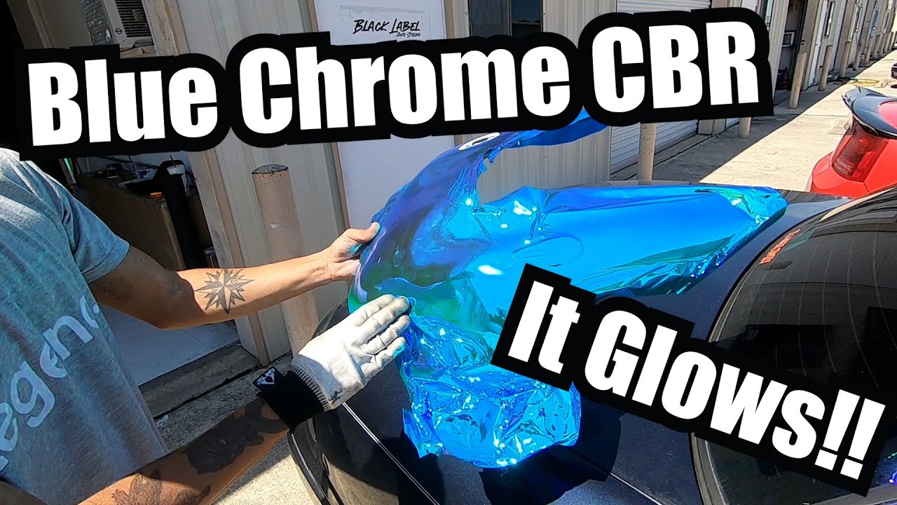 Honda CBR 1000RR Colorshift Chrome Vinyl Wrap Part 1 - YouTube