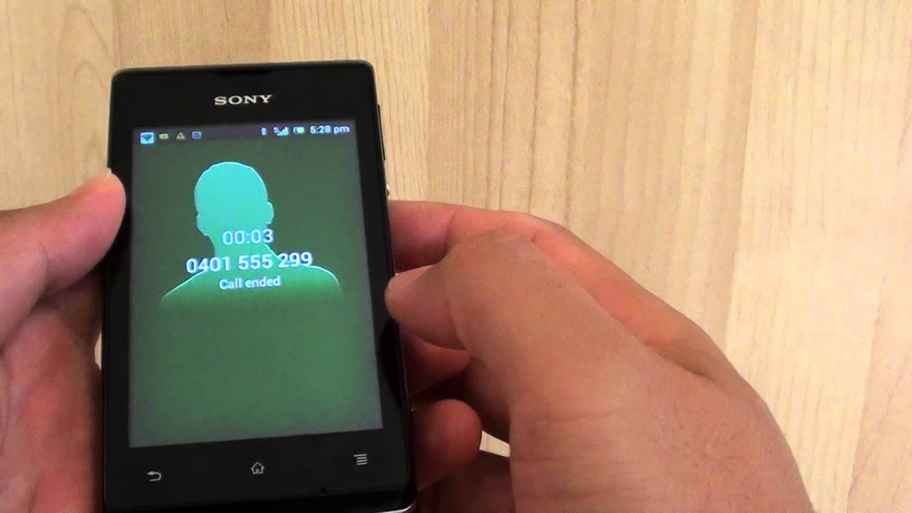 Sony Xperia E: How to Answer or Reject Incoming Phone Call - YouTube