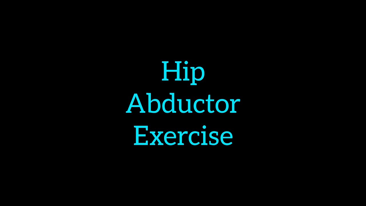 Advanced Hip Abductor Exercise - YouTube