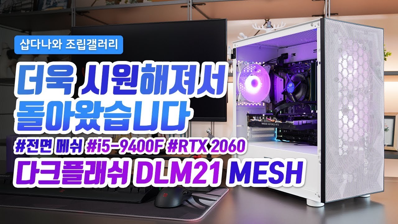 더욱 시원해져서 돌아왔습니다 | i5 9400F + RTX2060 + darkFlash DLM21 MESH [샵다나와 조립PC ...