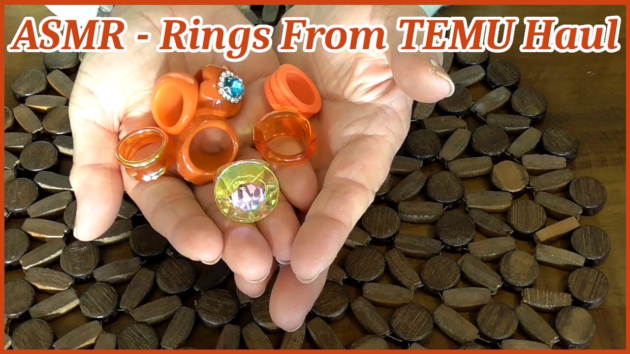 ASMR ~ Rings Galore ~ Jewelery Haul From Temu ~ Not Sponsored #asmr # ...