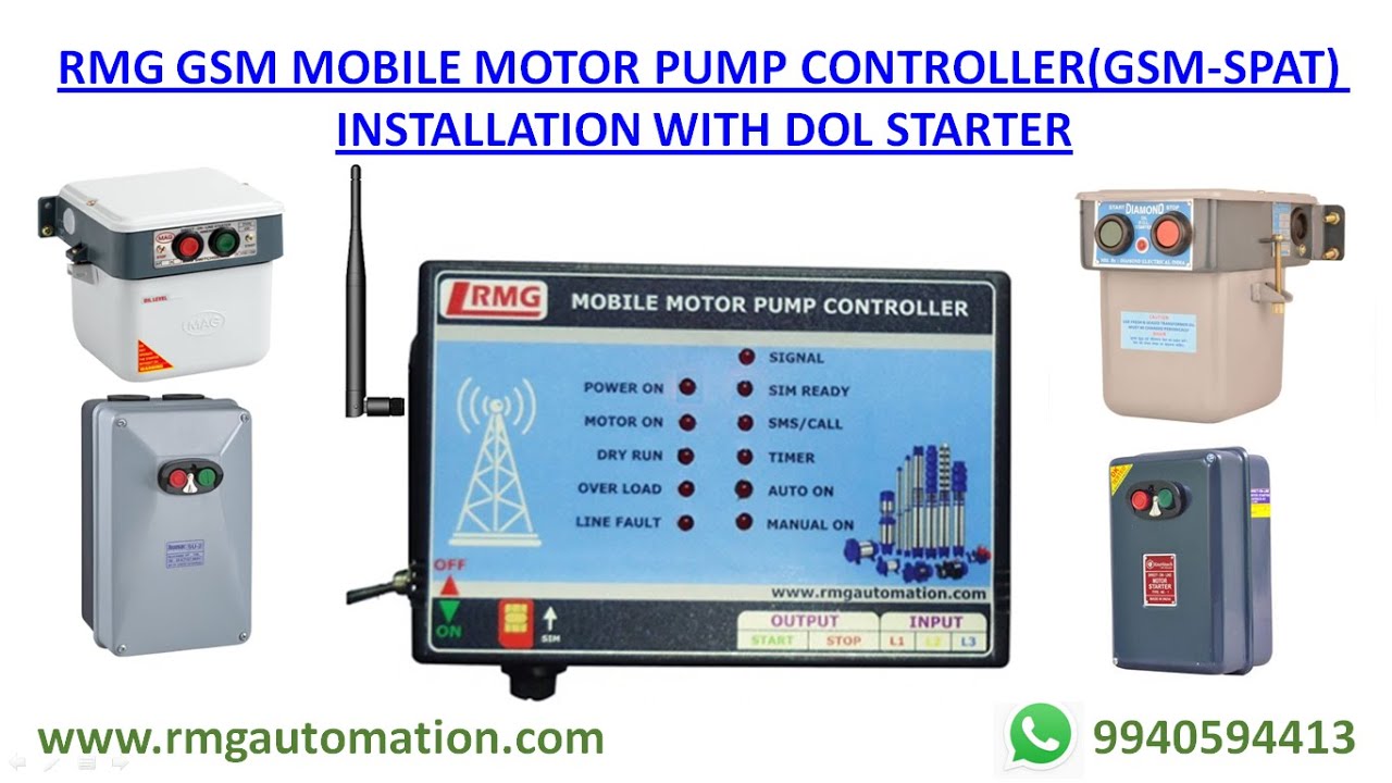 HOW TO INSTALL RMG GSM MOBILE MOTOR PUMP CONTROLLER(MOBILE MOTOR ...