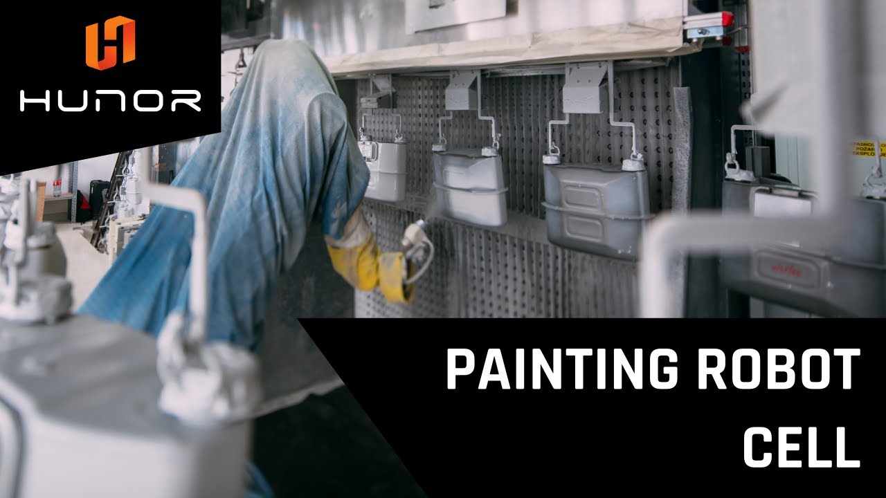 PAINTING ROBOT CELL - YouTube