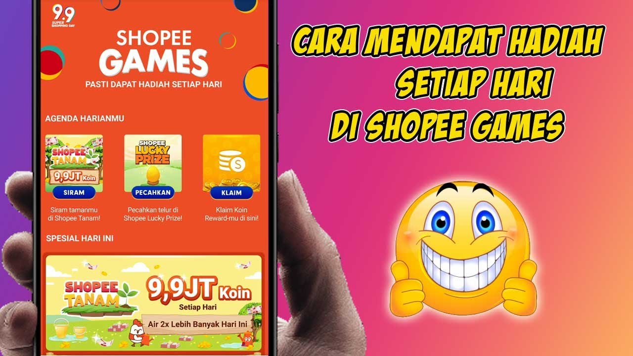 Cara Mendapat Hadiah Setiap Hari Di Shopee Games - YouTube
