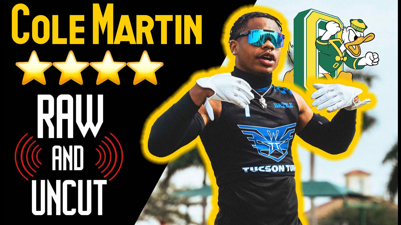 #9 DB IN THE NATION COLE MARTIN || OREGON COMMIT || Raw & Uncut - YouTube