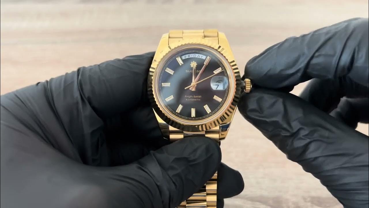 Sugess (S433) Day-Date 40 (Gold) Hommage Review - YouTube