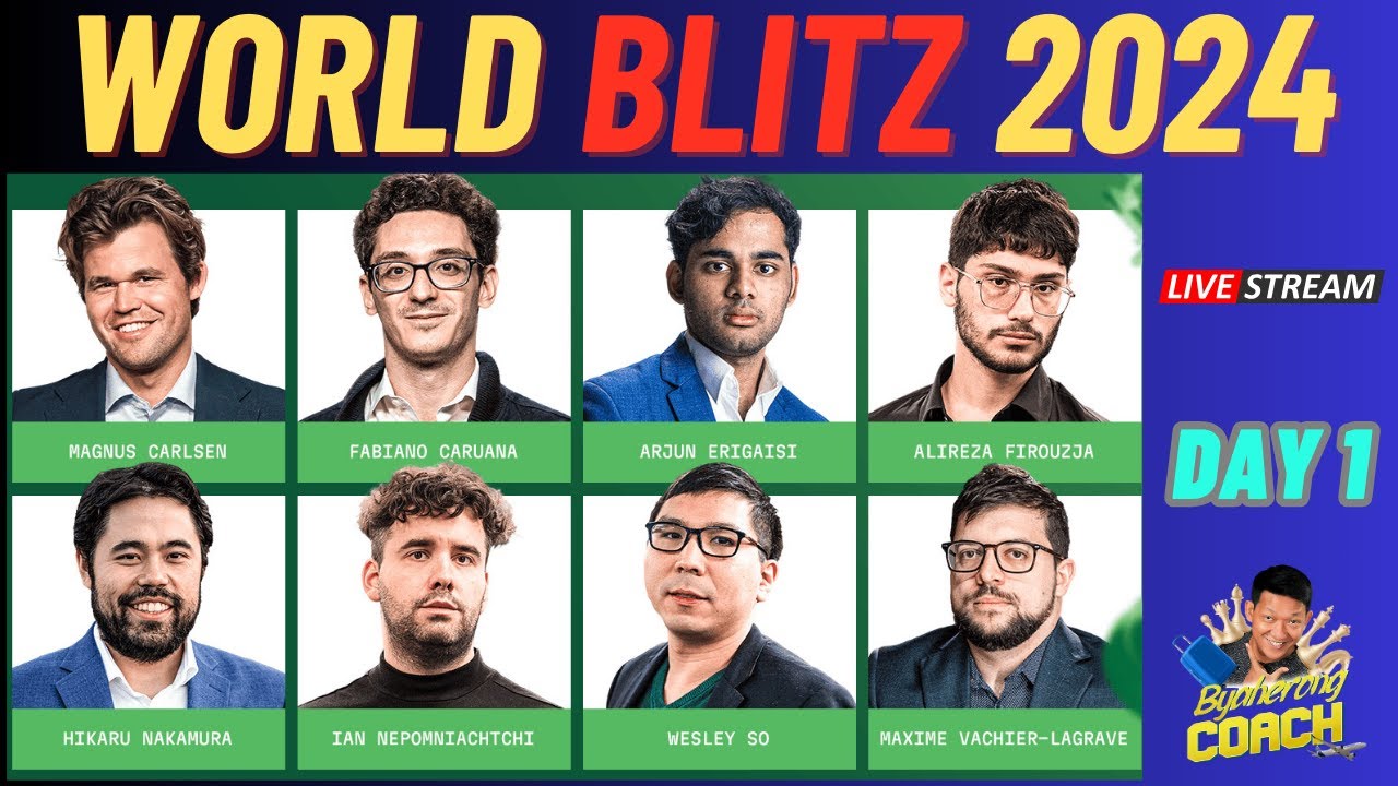 MAGNUS IS BACK! Blitz Event na! Mag jeans kaya? Fide World Blitz 2024 Day 1 - YouTube