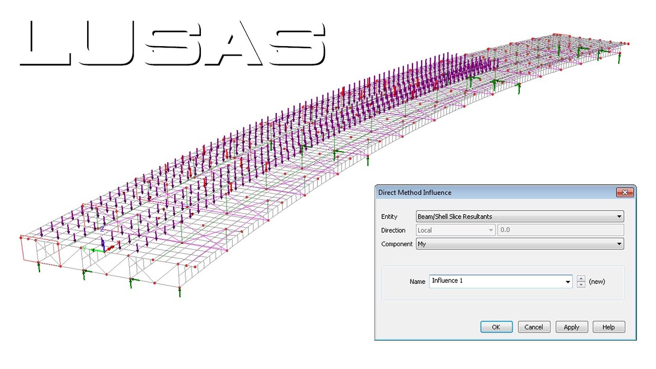 Influence analysis and enhanced vehicle load optimisation in LUSAS ...