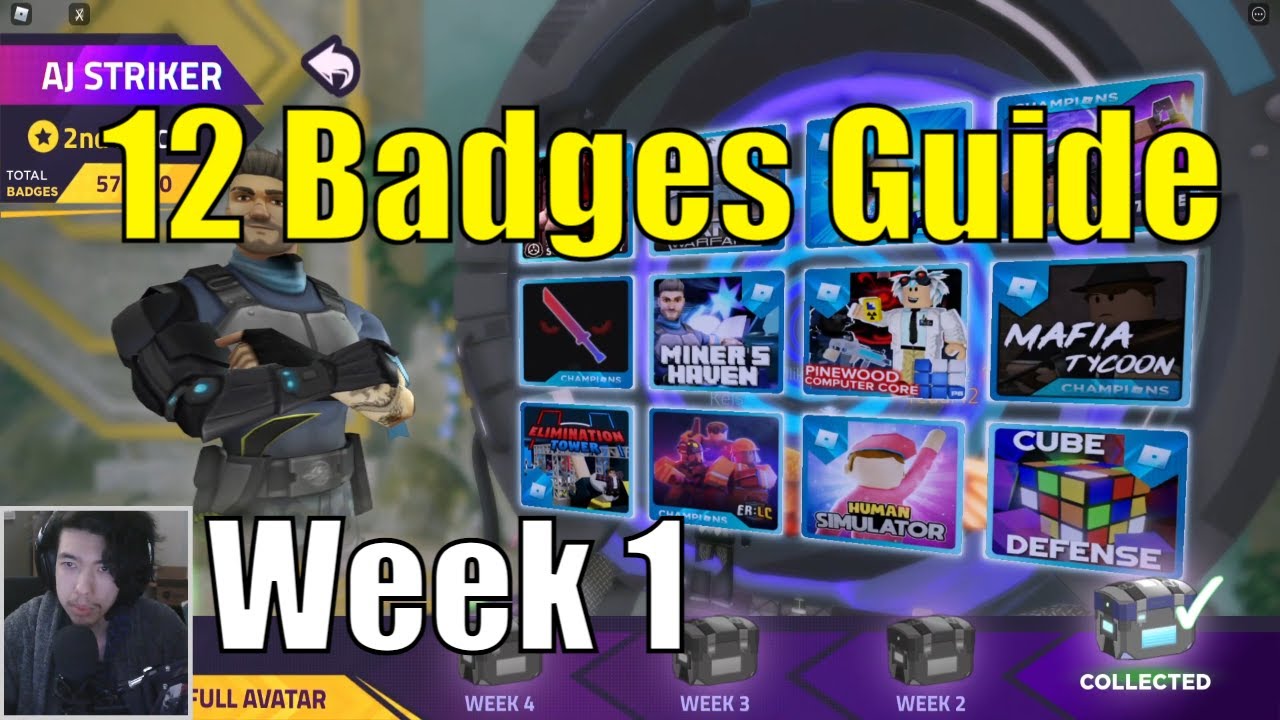 How to get ALL 12 Badges for AJ Striker | Metaverse Event | Week 1 | AJ ...