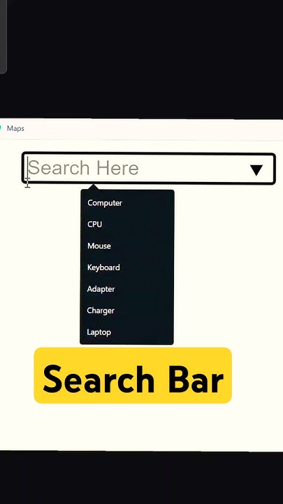 Create Search Bar Using Only Html Css Javascript Web Html Css