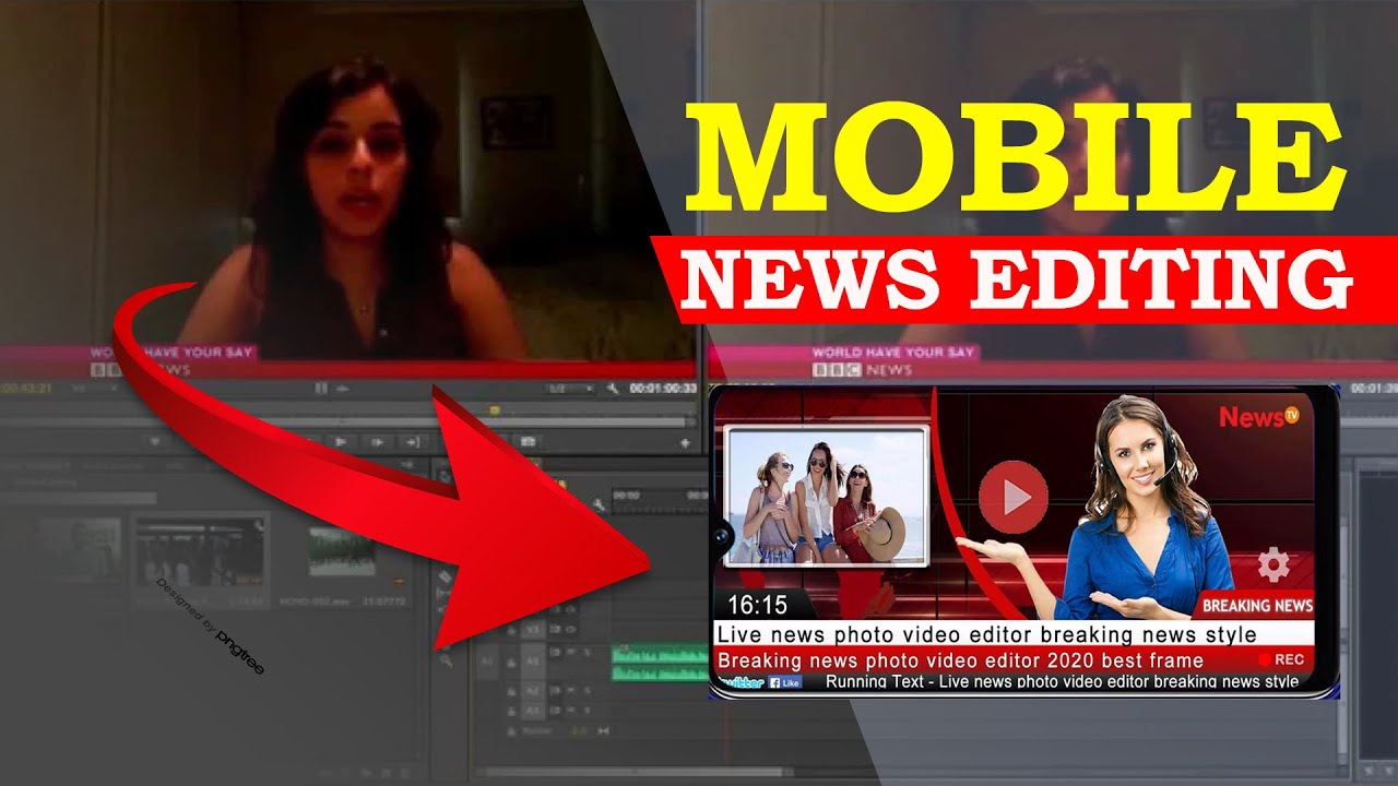 How to professional News Editing video on Mobile | cupcat - YouTube