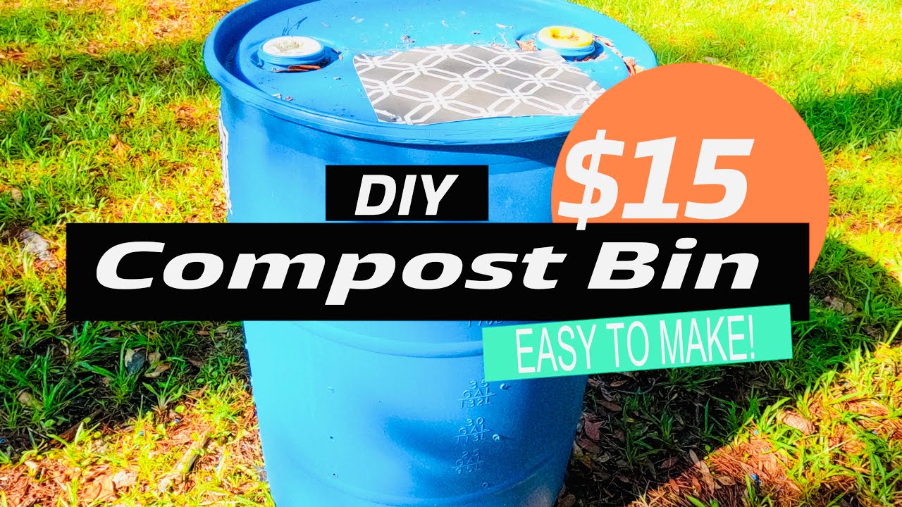 How to Make a 55 Gallon Drum Compost Bin (DIY) - YouTube