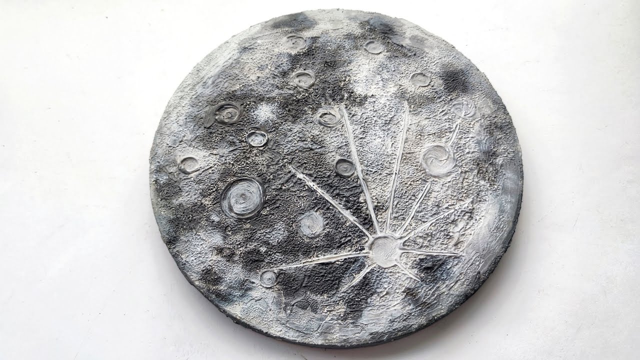 Creating a Stunning Moon Painting with Texture | acrylic painting ...