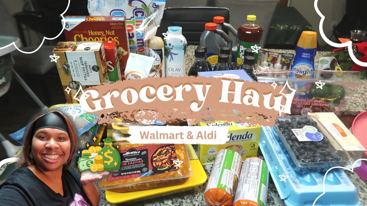 VLOGMAS DAY 8: Mini Walmart & Aldi Grocery Haul! Also, XMAS CASH ...