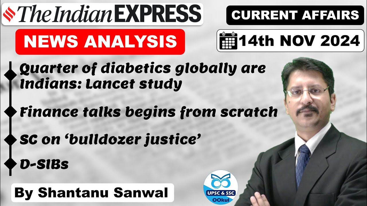 Indian Express Newspaper Analysis | 14 NOVEMBER 2024 | Indian Express ...