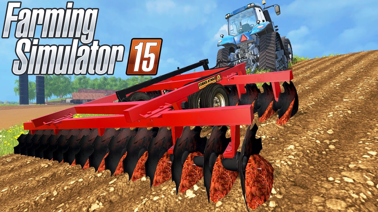 ABRINDO CAMPOS NA GRADE ARADORA | Farming Simulator 15 - YouTube