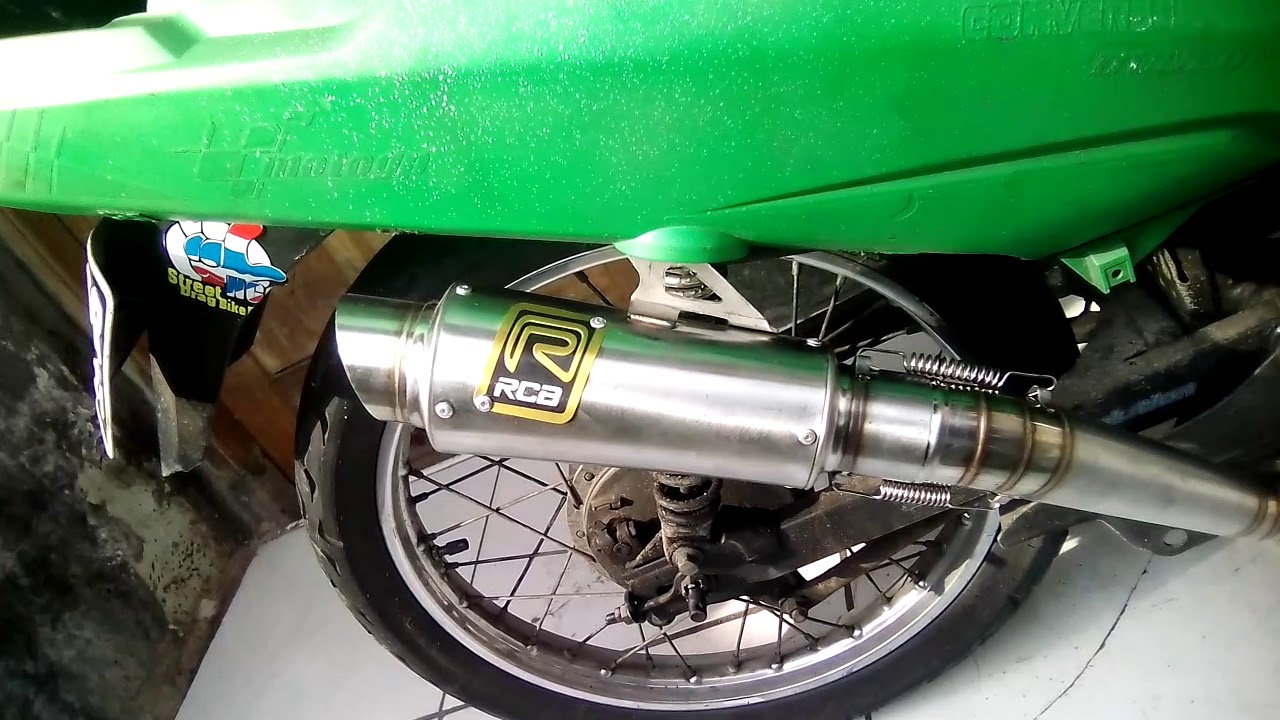 Kenalpot rcb di Vega r new mesin ori 110cc - YouTube
