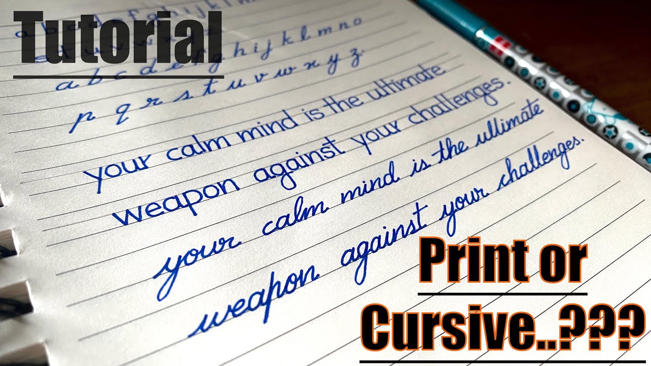 Print Handwriting or Cursive Handwriting...? | Which one suits you ...
