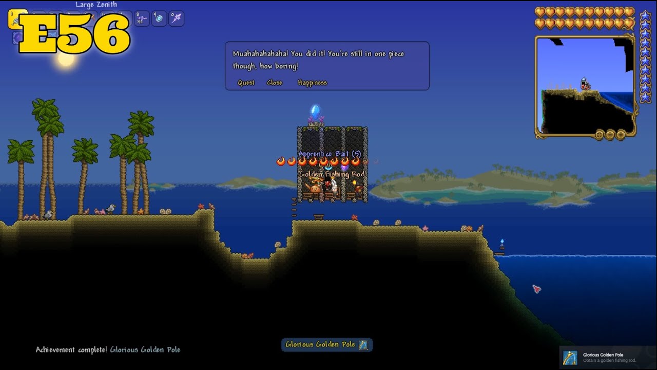 Fishing & Trying To Get A Compass | Terraria Gameplay No Commentary ...