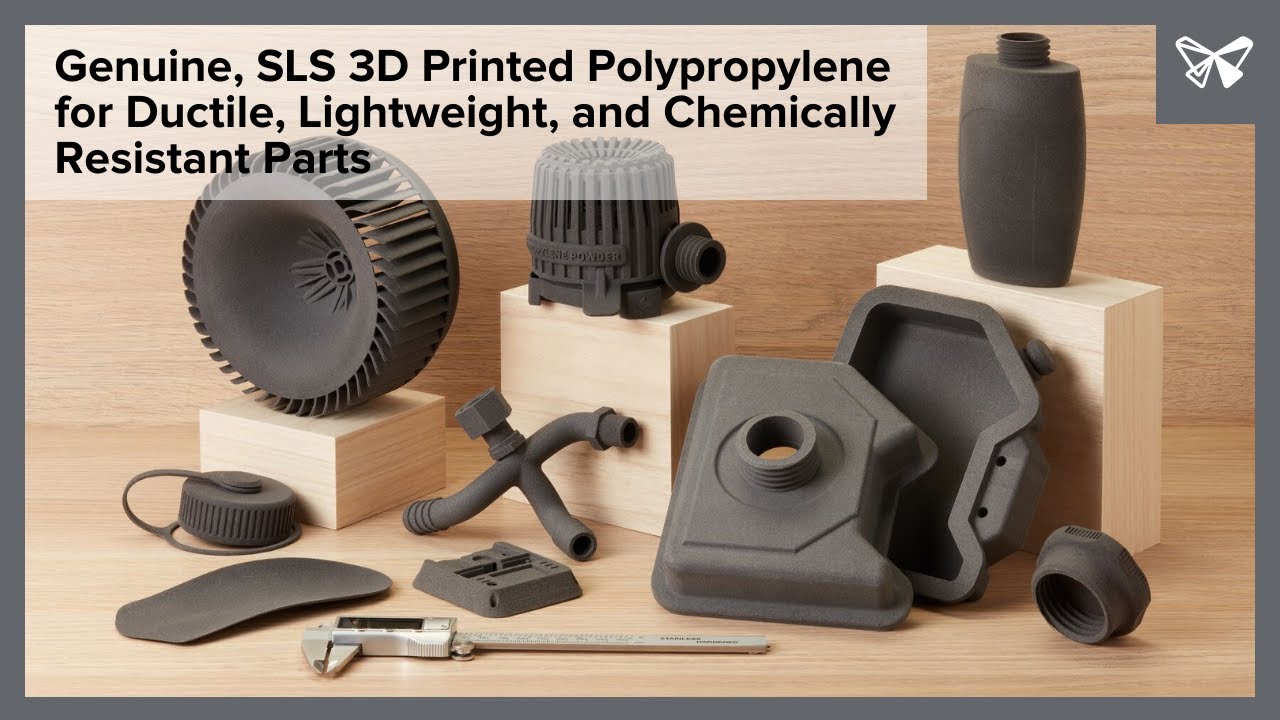 Genuine, SLS 3D Printed Polypropylene for Ductile, Lightweight, and ...