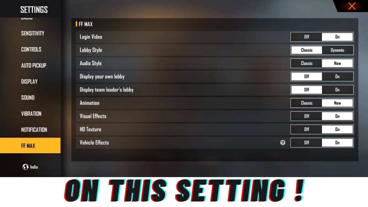 Free Fire Max Best Secret Setting 🔥 Only 0.001% Know This - YouTube