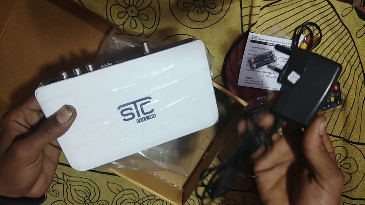 stc HD box # unboxing and channels auto scan full HD बॉक्स के बारे में ...