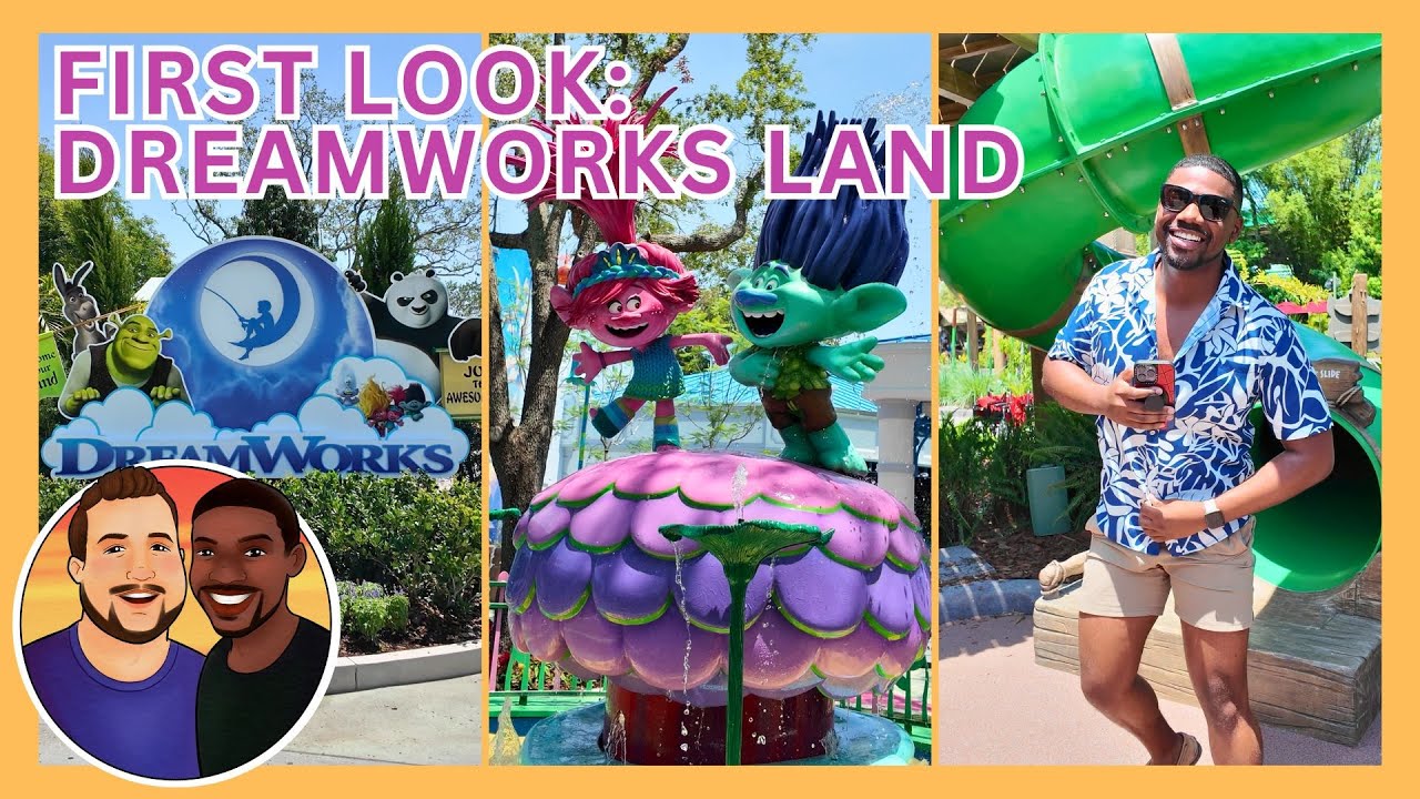 First Look at Dreamworks Land: Universal Studios Florida - YouTube