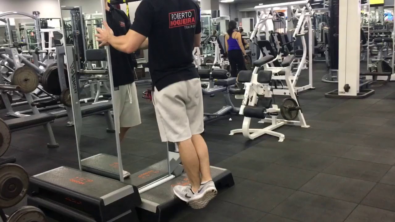 Flexão Plantar Unipodal no Step - YouTube