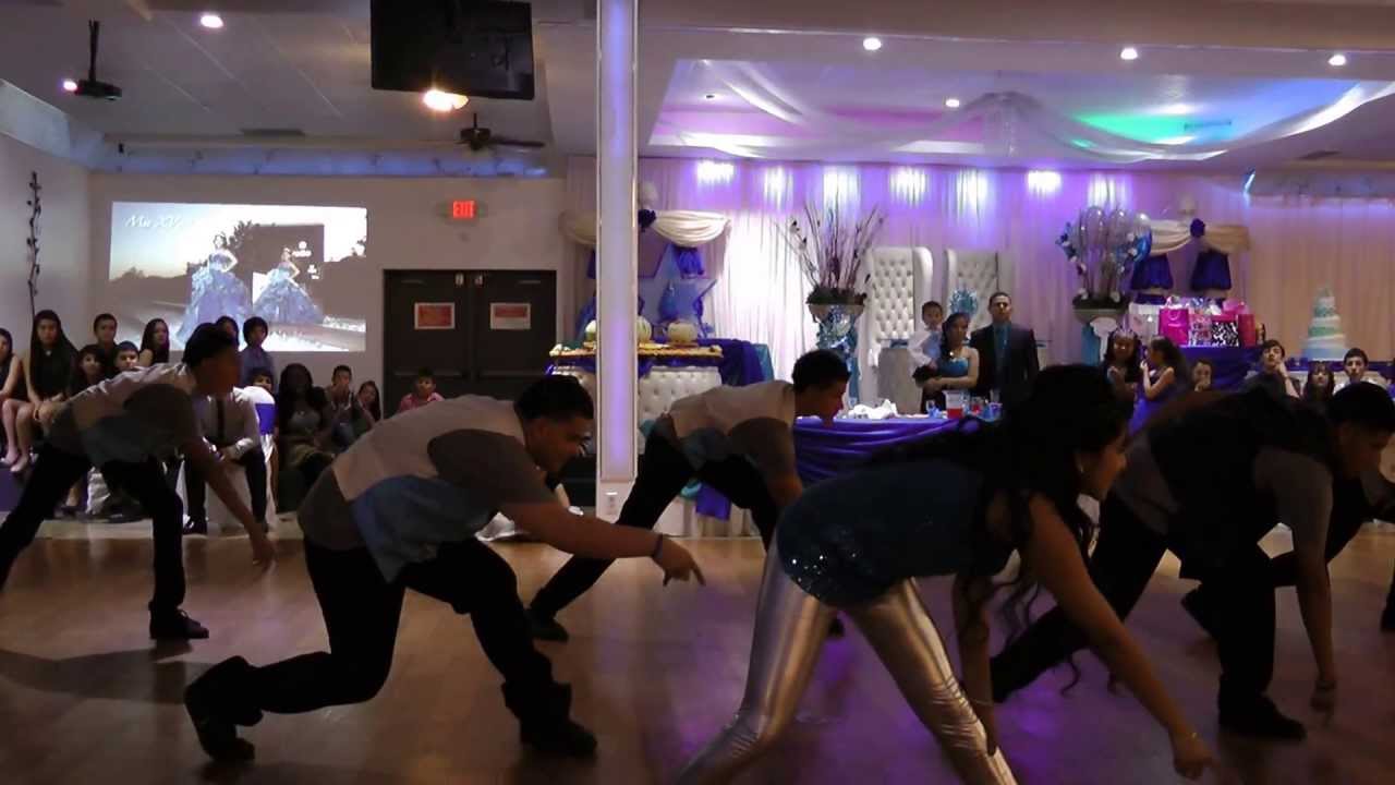 Lesly Cruz Quinceanera Vals and Surprise Dance with Rock'n Revolution ...