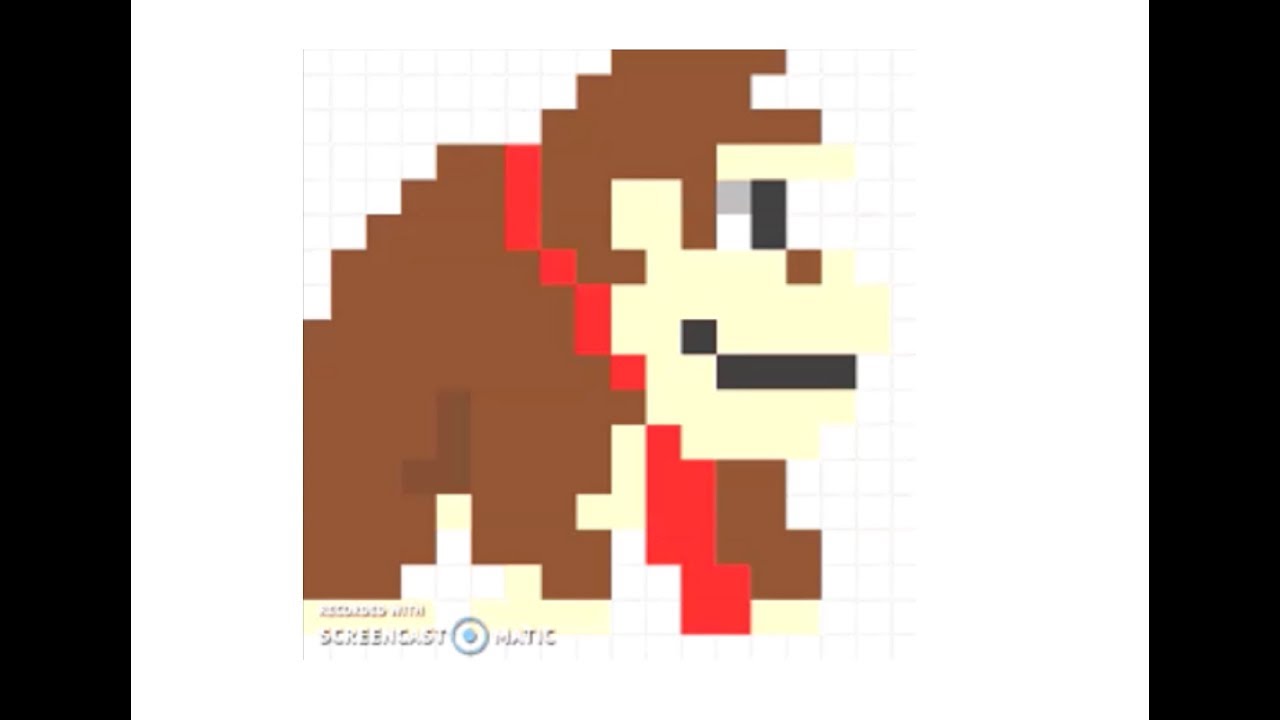 Pixel art Donkey Kong - YouTube