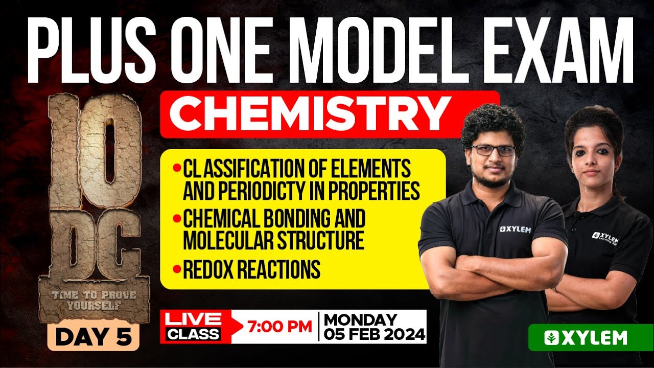 Plus One - Model Exam - Chemistry - Day 5 | Xylem Plus One - YouTube