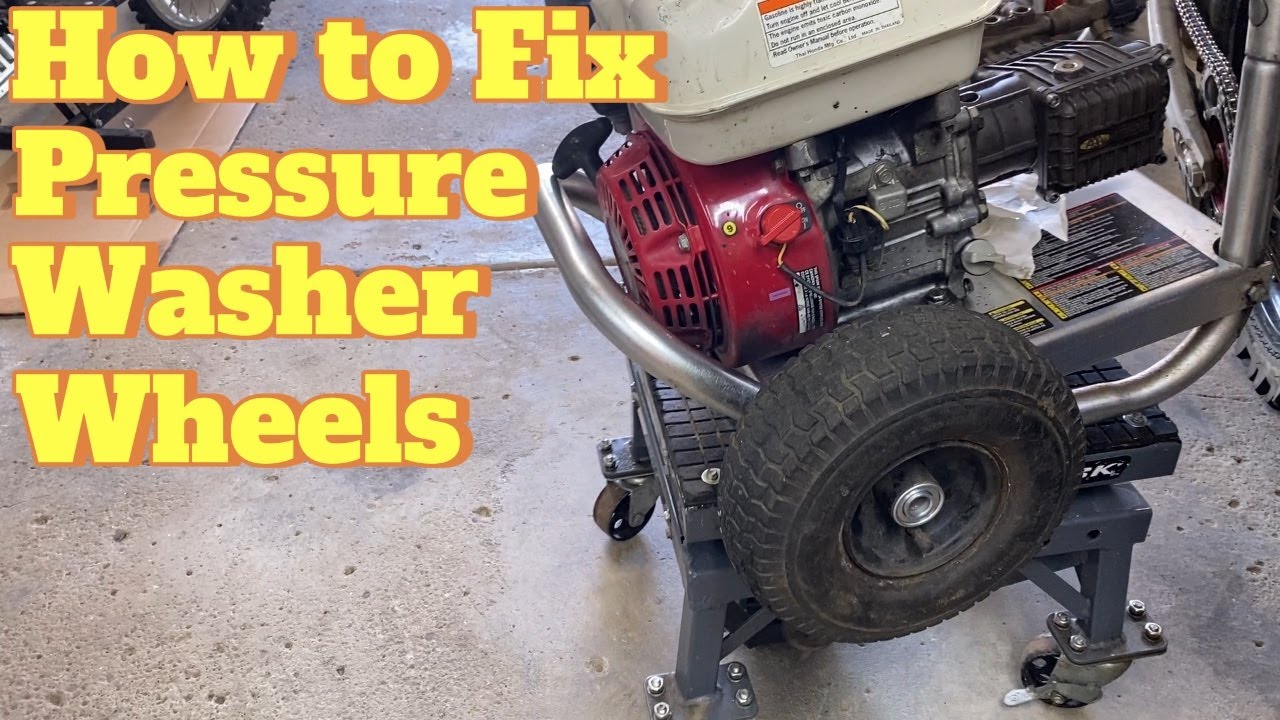 How to Fix Pressure Washer Wheels (Wheel Bearing Install) - YouTube