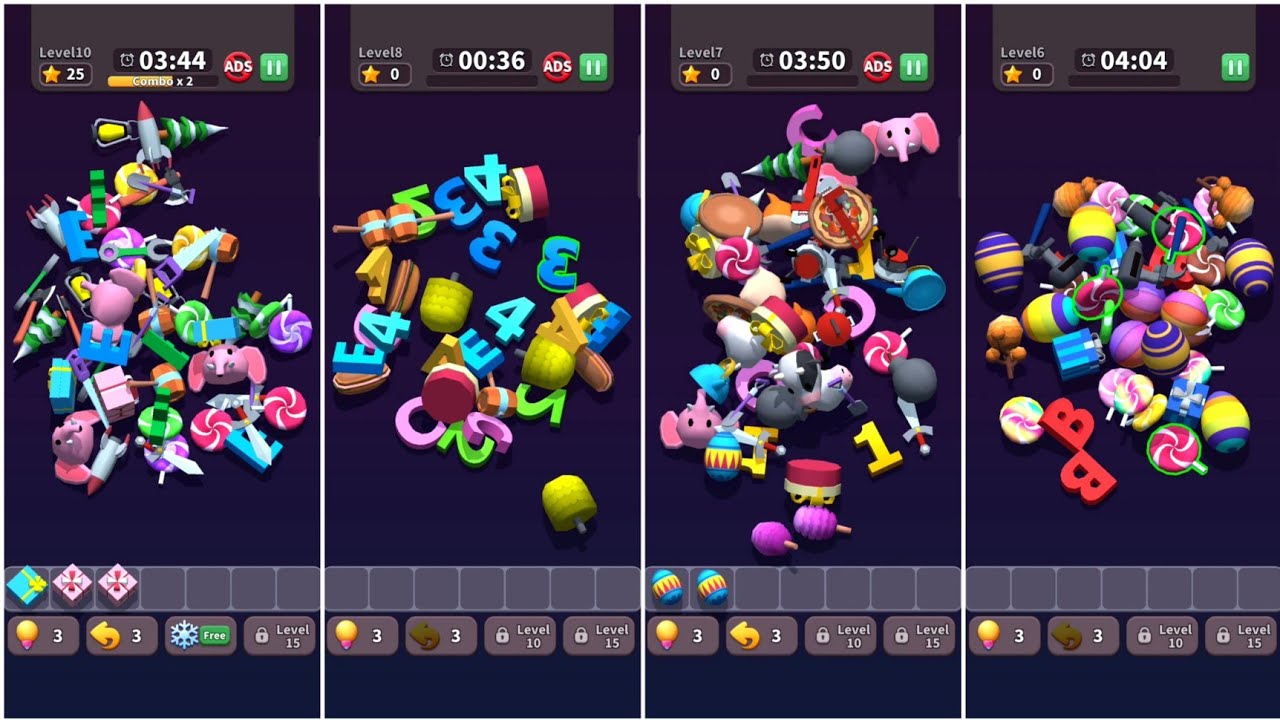 Tile Master 3D Level 1 To 10 Gameplay || All Levels Gameplay Android ...