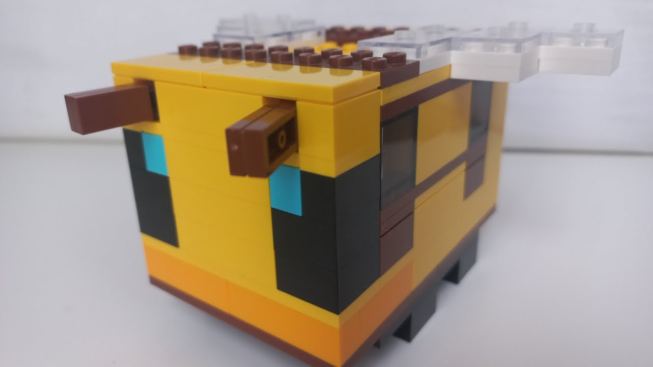 Lego minecraft we are building a bee house - YouTube