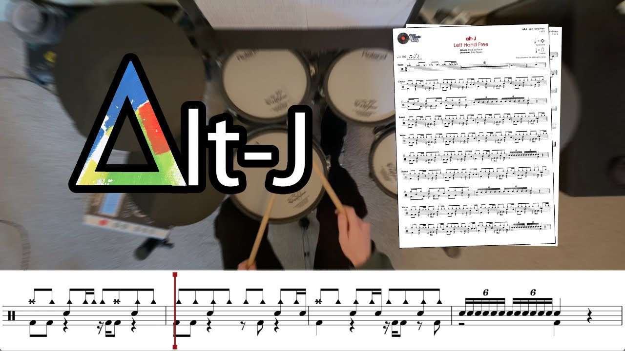 alt-J - Left Hand Free - Transcription Available - Drum Cover Chef Cook ...