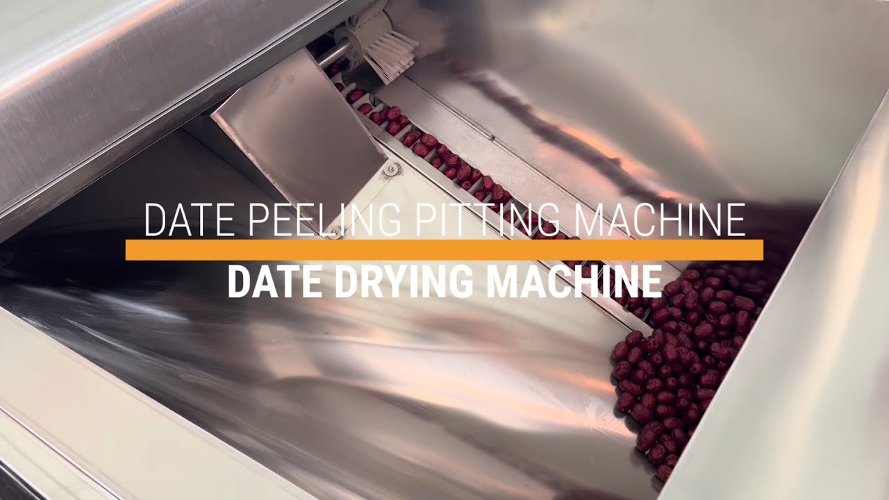 Dates Peeling Pitting Drying Machine - YouTube