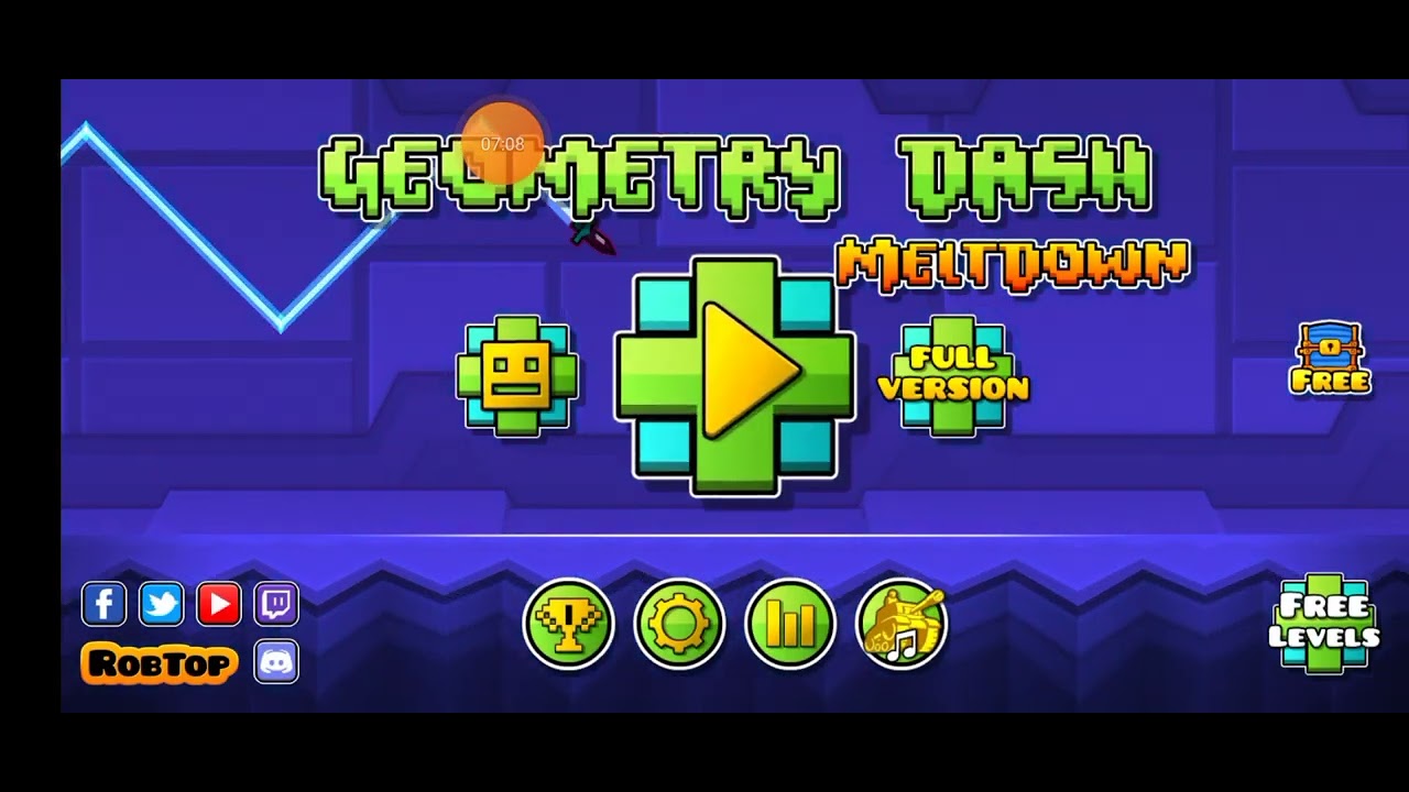 играю в Geometry dash MELT DOWN (часть 2) - YouTube