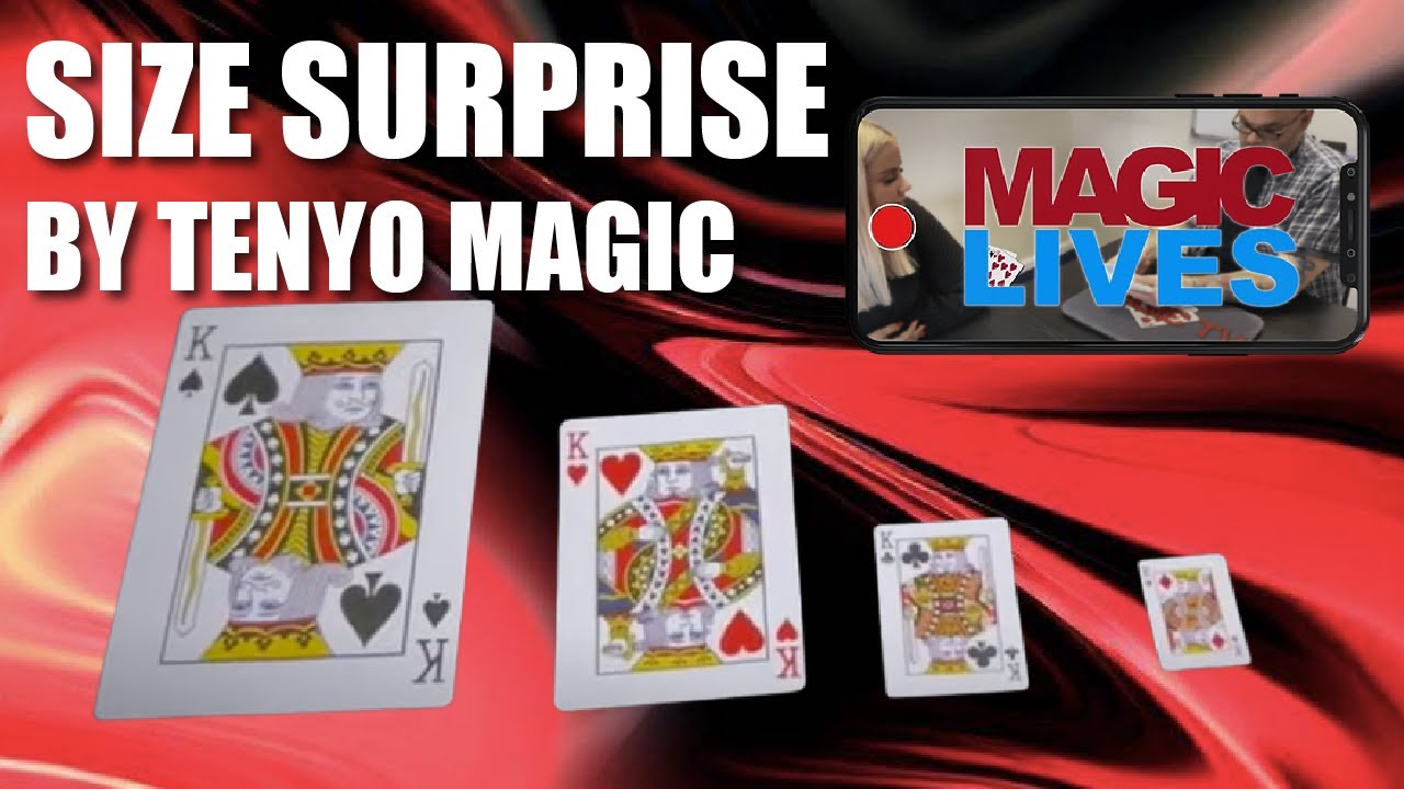 Size Surprise by Tenyo Magic | Which Card Is The Biggest? - YouTube