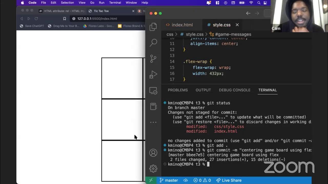 Practical Web Dev: Connecting HTML/CSS pt2 (Tic Tac Toe) - YouTube