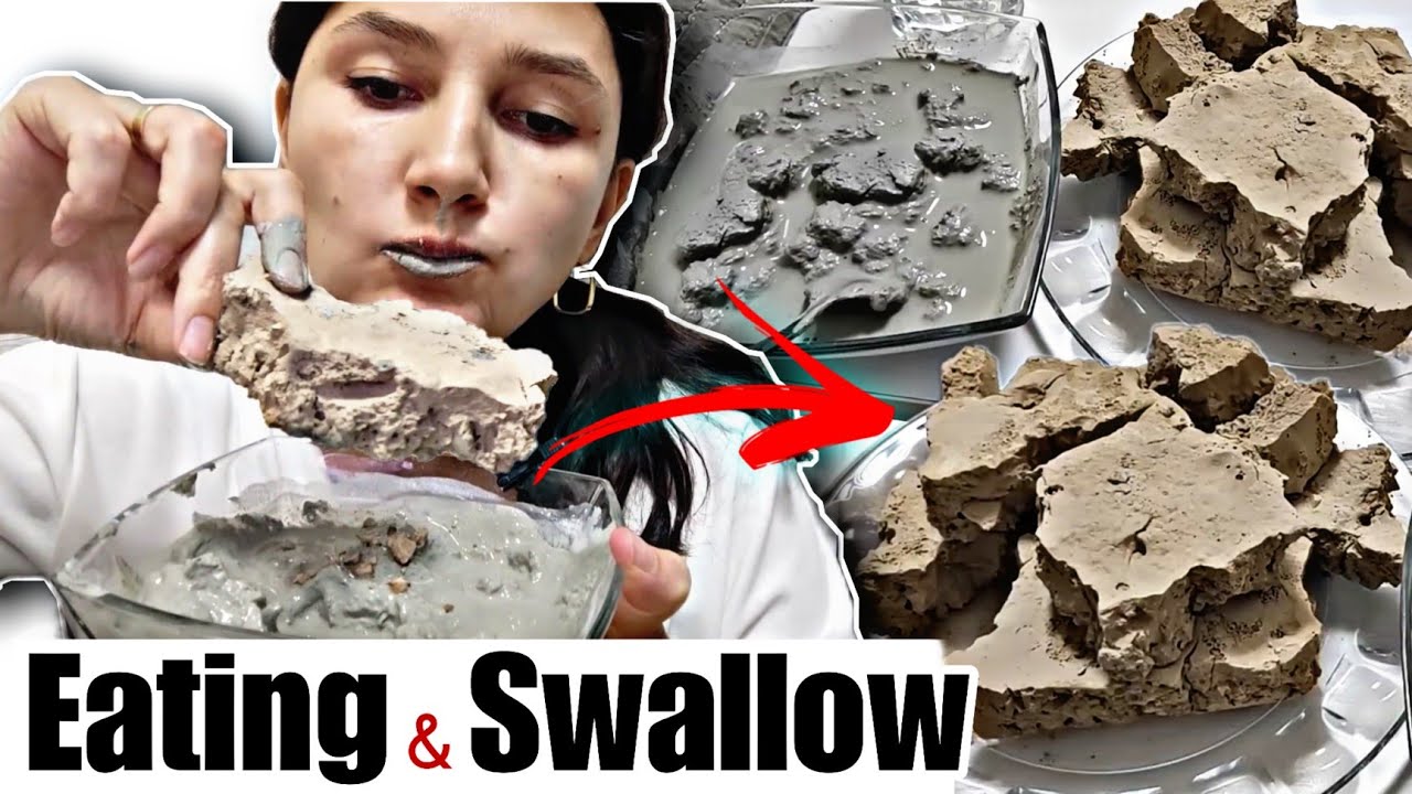 Clay Eating and Swallow || Bread and Paste Eating by Marta Riva - YouTube