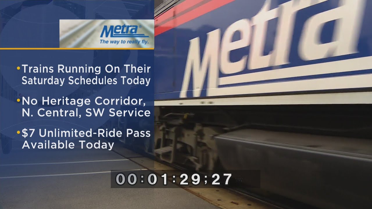 Metra Running On Modified Train Schedules For Christmas - YouTube