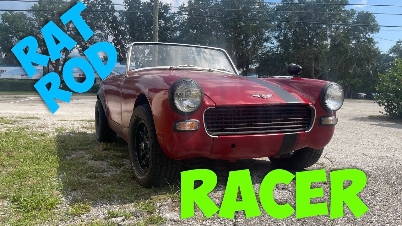 1963 Austin Healey Sprite 1098 rat rod race car gets maintenance and ...