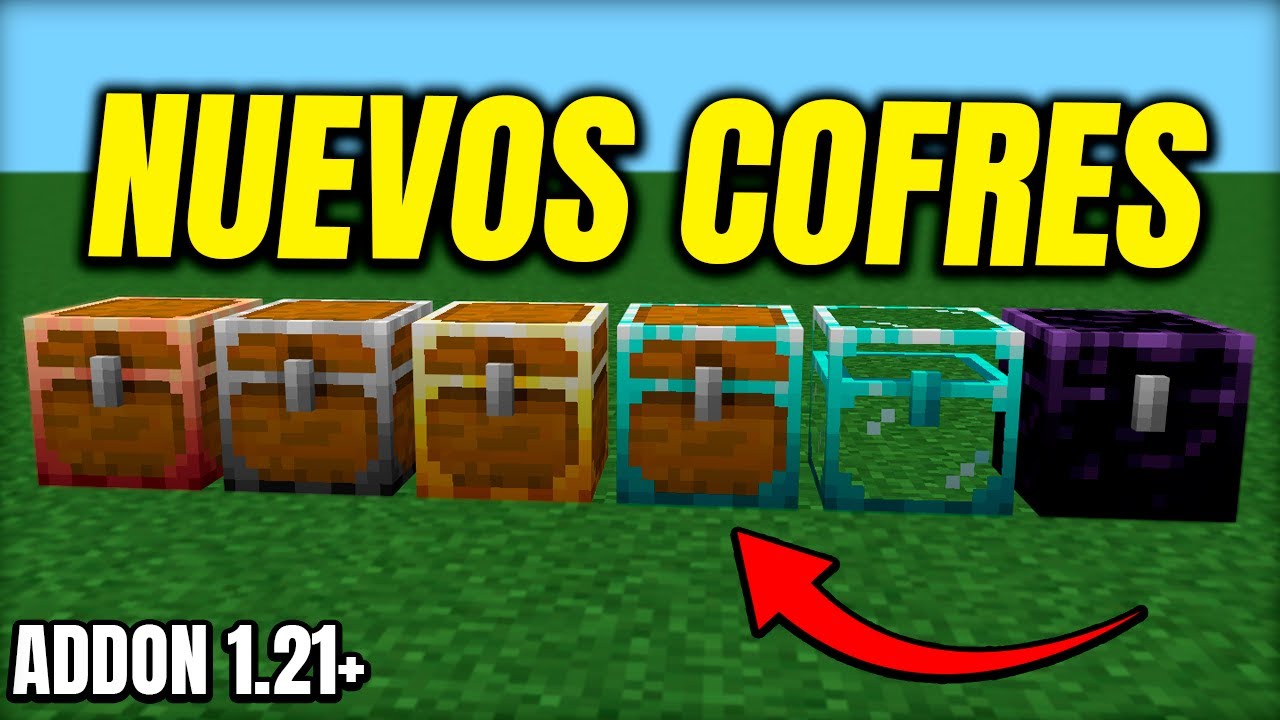 CHEST VARIANTS (más cofres) Addon para Minecraft Bedrock 1.21 🔥 - YouTube