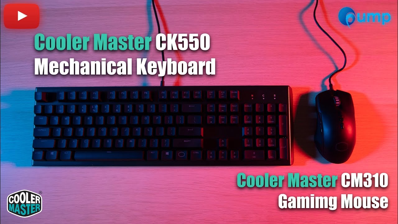 [รีวิว-Review] คีย์บอร์ด+เม้าส์ Coolermaster CK550, CM310 - YouTube