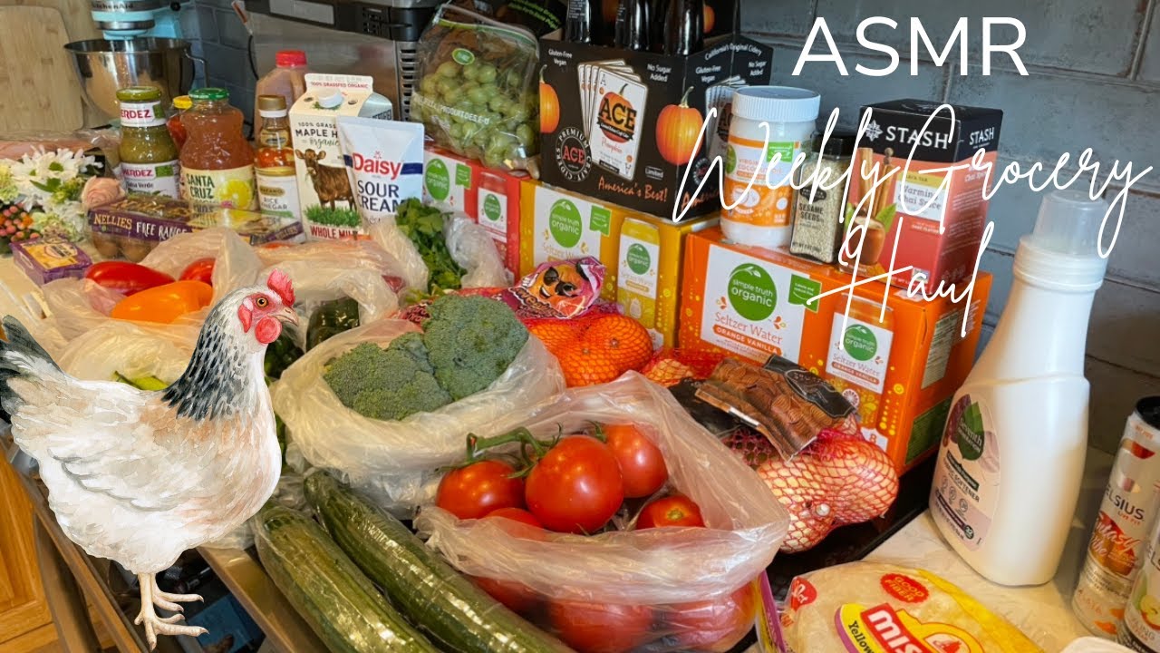 ASMR Weekly Grocery Haul *HUGE HAUL* - YouTube